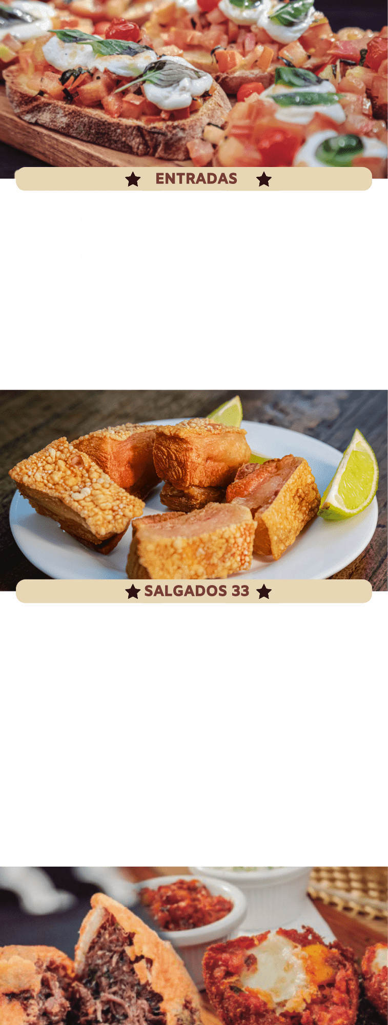 Entradas - Adega 33 Suzano