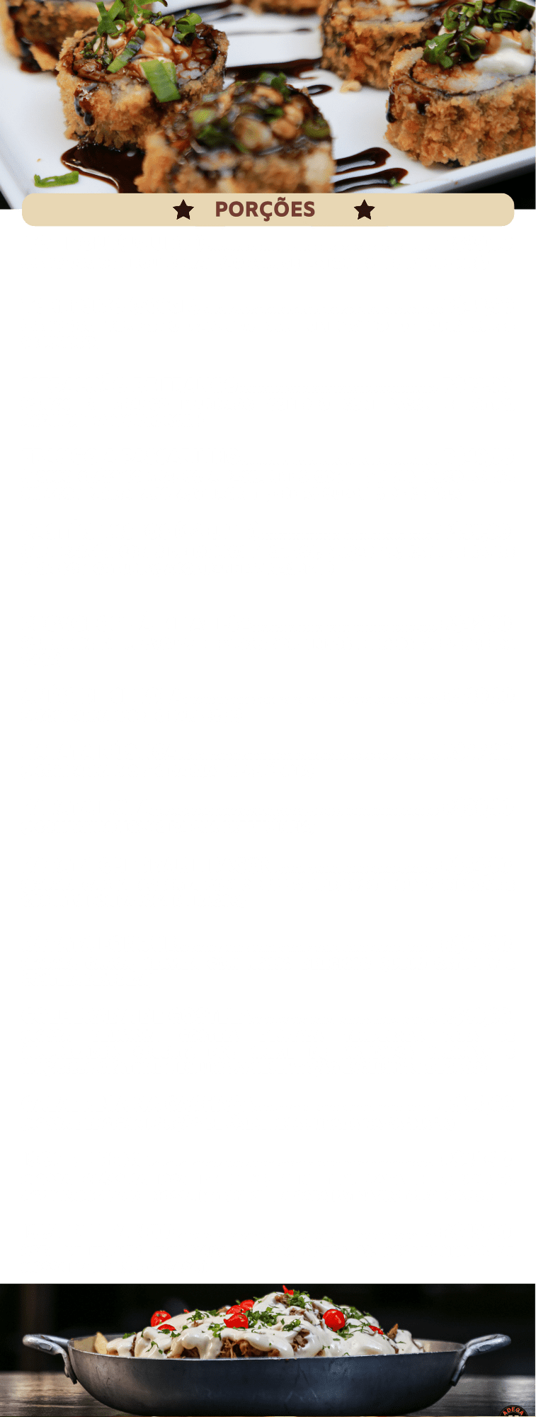 Porções - Adega 33 Suzano